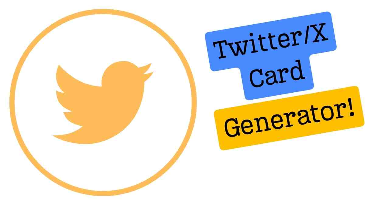 X/Twitter Card Generator Online Tools [100% Free] - SEOMagna...